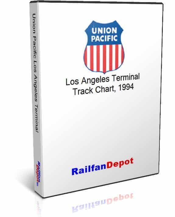 Union Pacific Los Angeles & Terminals Track Chart 1994
