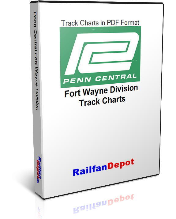 Penn Central Fort Wayne Division Track Chart 1973