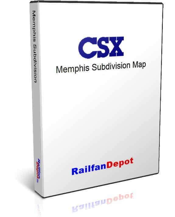 L&N NC&StL Main Line Memphis Sub Track Map