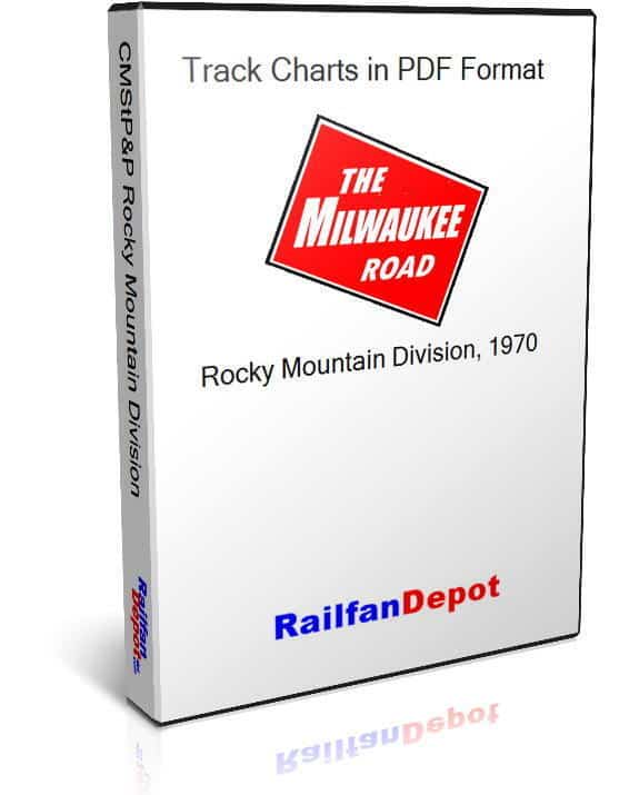 Milwaukee Road Track Chart Rocky Mountain Division