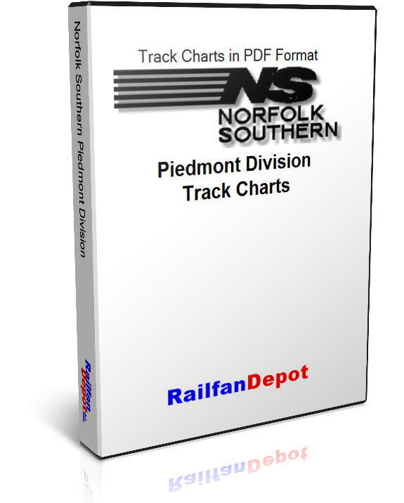 Norfolk Southern Piedmont Division Track Chart 2002