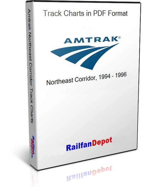 Amtrak Northeast Corridor Track Charts 1996