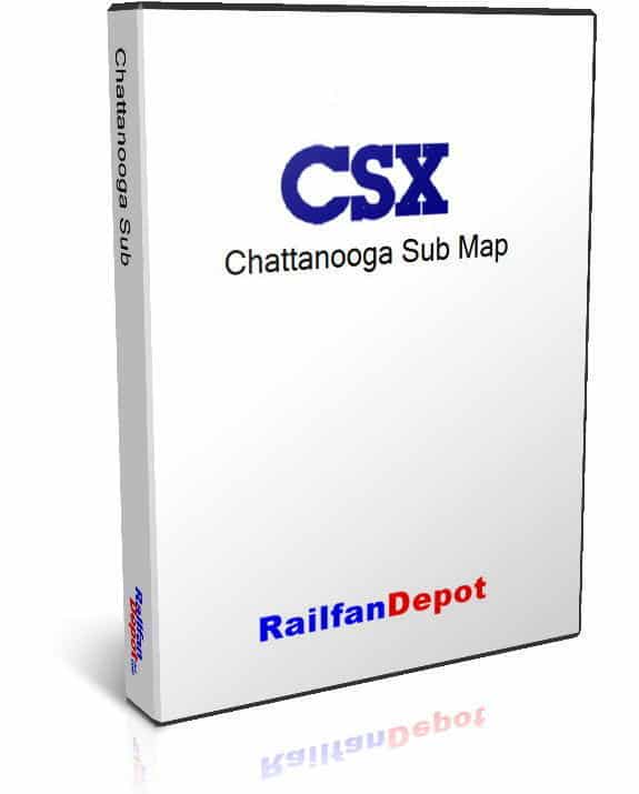 L&N NC&StL Main Line Chattanooga Sub Track Map