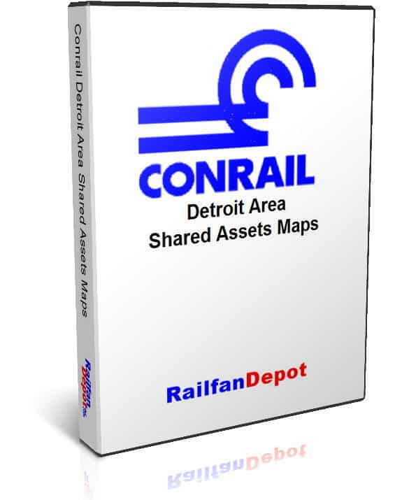 Conrail Detroit Area Track Chart & Yard Maps
