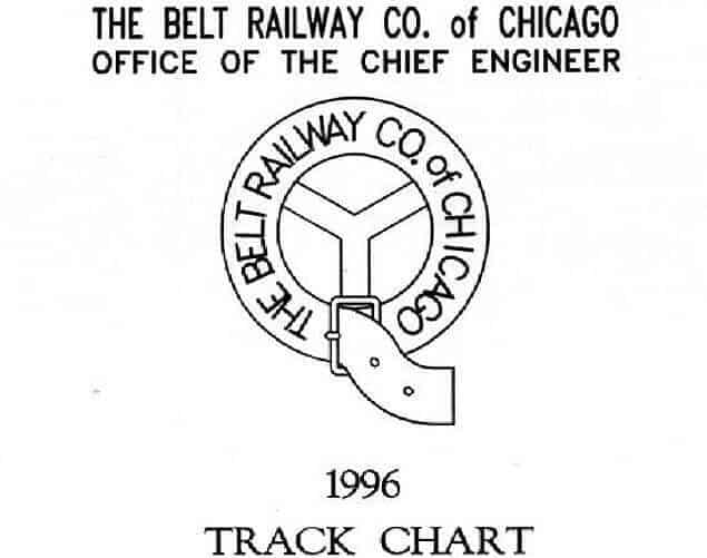 Belt Railway of Chicago Track Chart and Tonnage